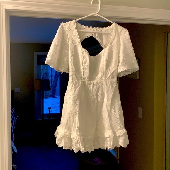 Hello Molly | Dresses | Hello Molly White Islet Romper Dress Nwt Size ...